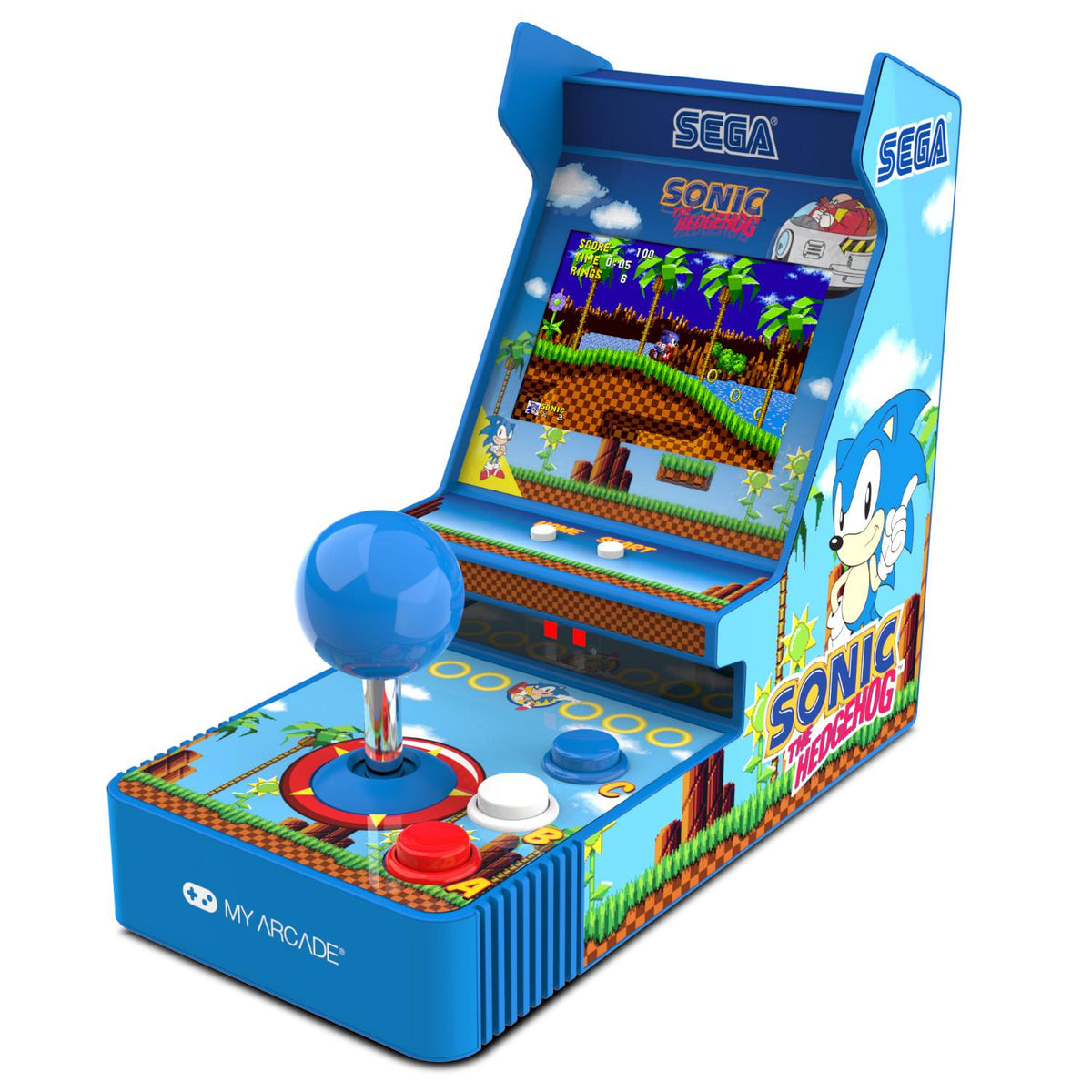Mini Arcade Retro Sonic The Hedgehog Azul con Joystick – JM DISTRIBUIDORES